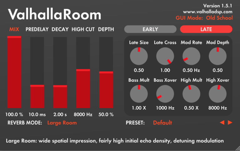 ValhallaRoom 1.5.1 Released for OSX and Windows. Electric Blue GUI ...