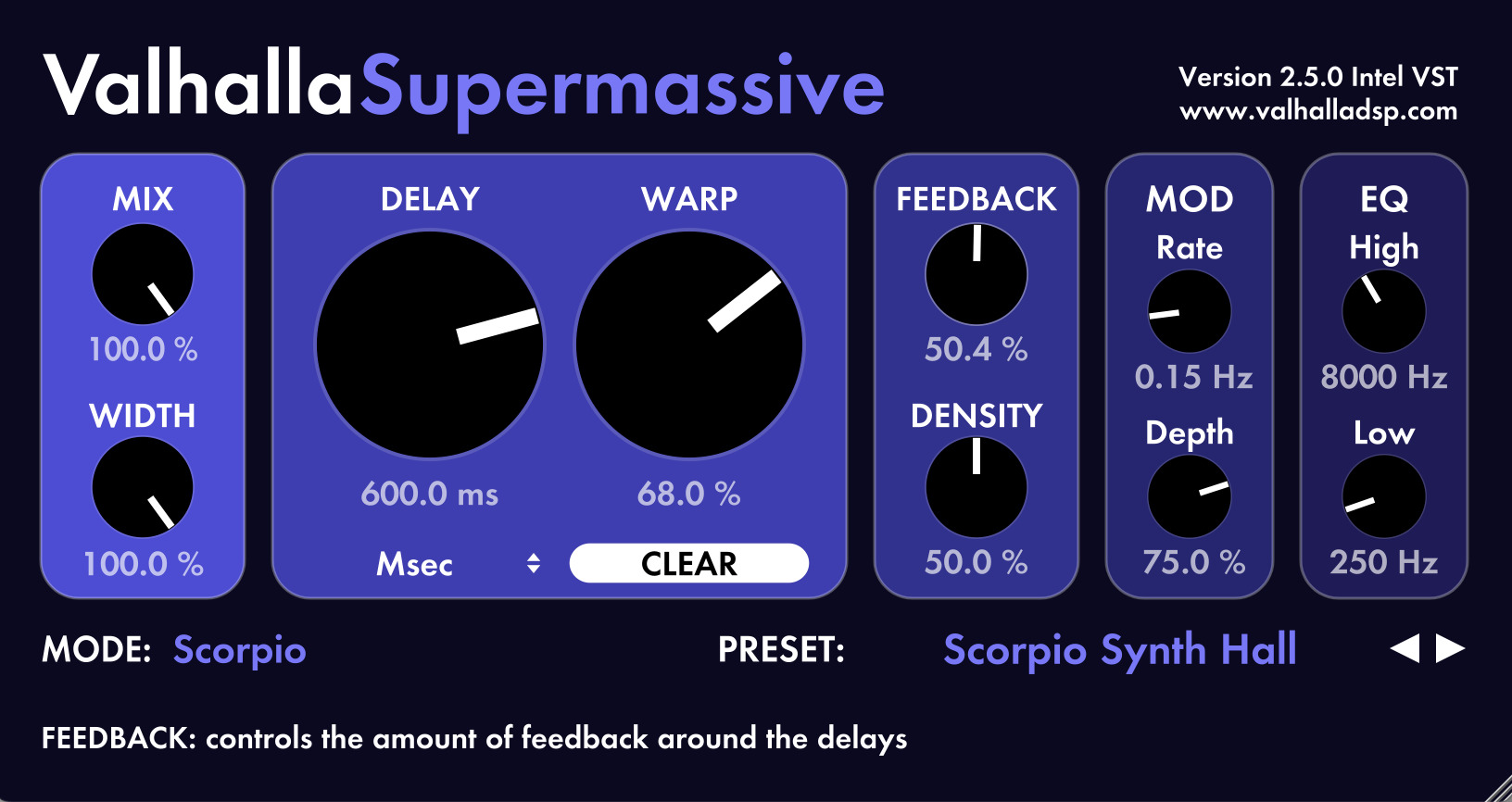 ValhallaSupermassive 2.5.0 Update. Two new Modes: Scorpio and Libra ...